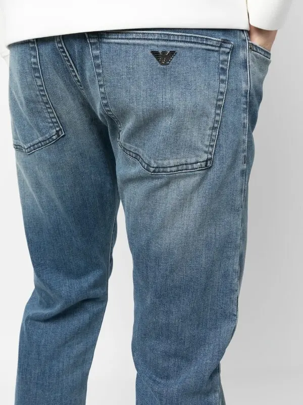 Emporio Armani Straight-leg Twill Jeans