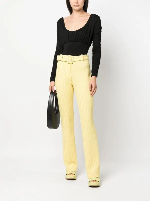 Viktor & Rolf Buckle Straight-leg Trousers - Yellow