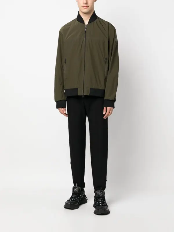 Woolrich Logo-patch Zip-up Bomber Jacket