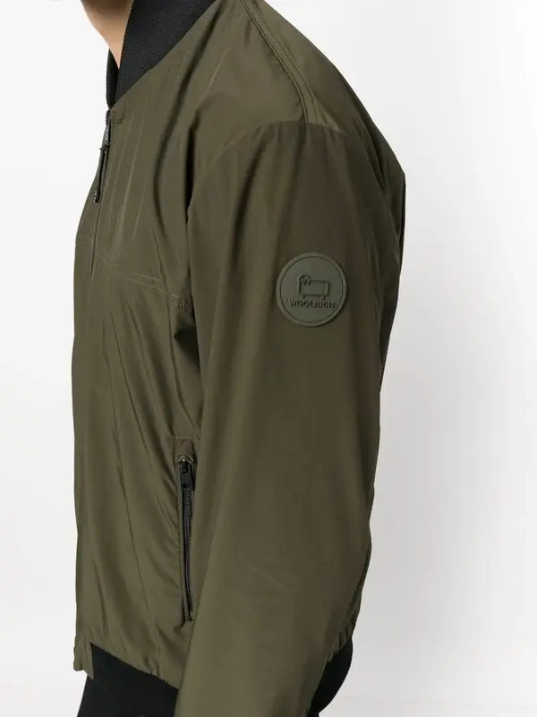 Woolrich Logo-patch Zip-up Bomber Jacket