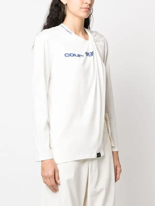COURREGES Double-layer Asymmetric Jersey