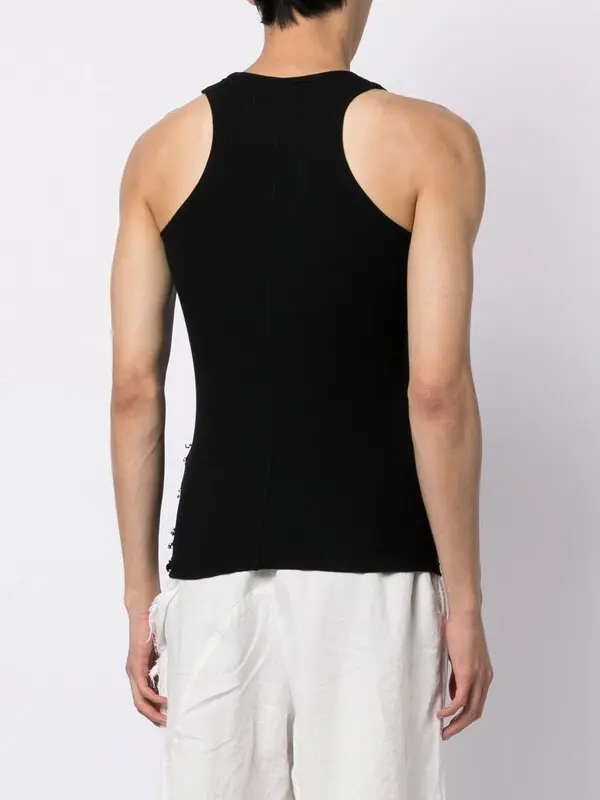 Natasha Zinko Cut-Out Afety-Pin Detail Vet - Black | Editorialist