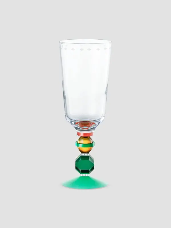 REFLECTIONS COPENHAGEN Mayfair Tall Crystal Glasses, Set Of 2 - Silver