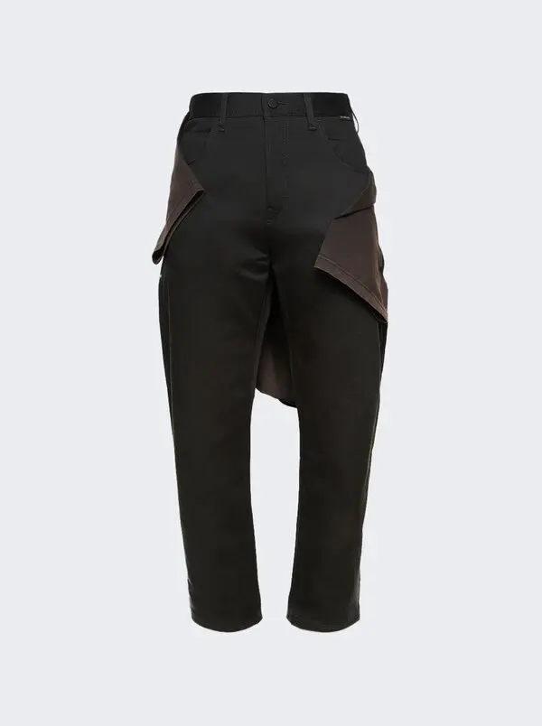 44 LABEL GROUP Straight Conflict Pants - Black