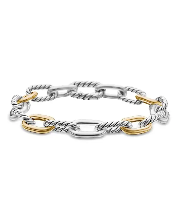 David Yurman Dy Madison Chain Bracelet - Silver/gold