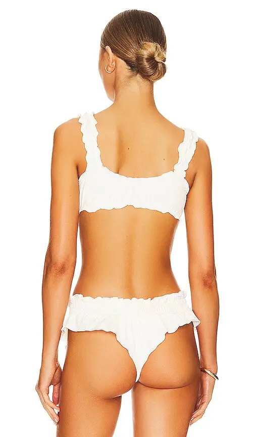 Frankies Bikinis Colby Bikini Top In White