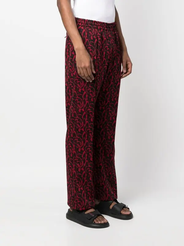 Needles Pintuck Graphic Trousers - Red