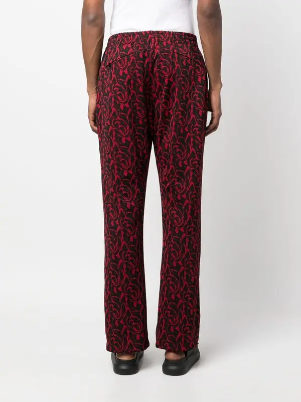 Needles Pintuck Graphic Trousers - Red