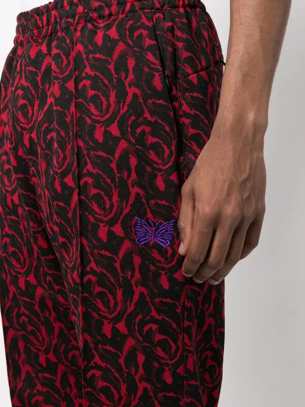 Needles Pintuck Graphic Trousers - Red