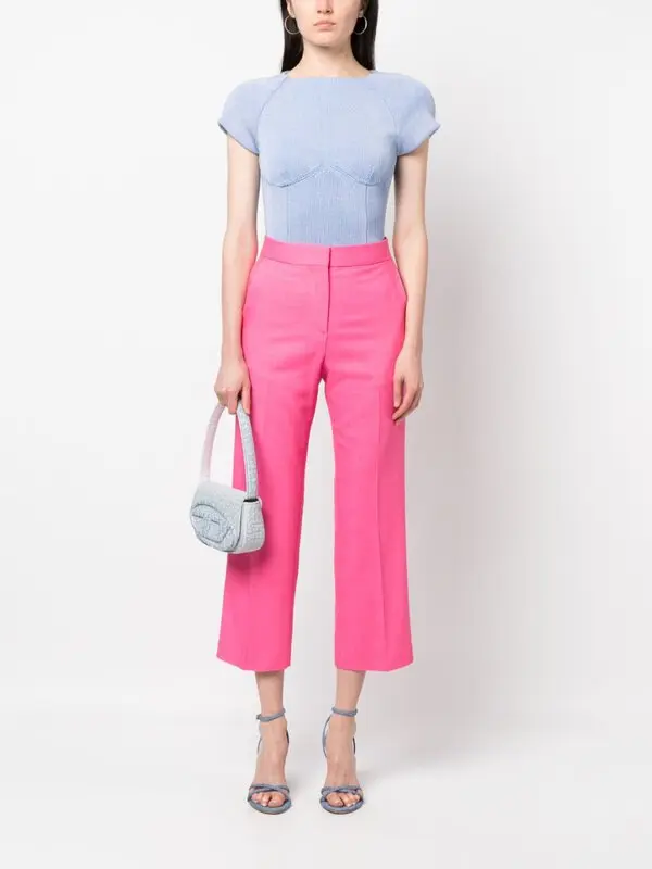 MSGM High-waist Cropped Trousers