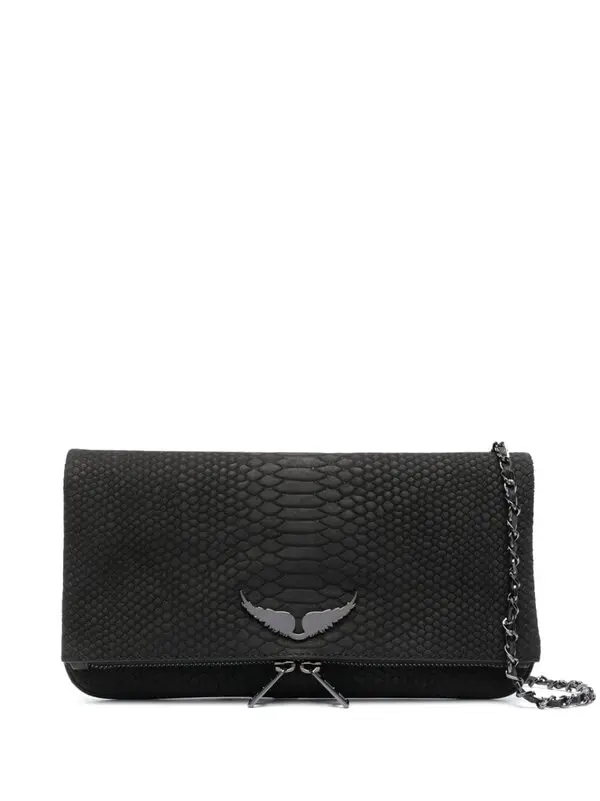 Zadig&Voltaire Crocodile-embossed Crossbody Bag - Black