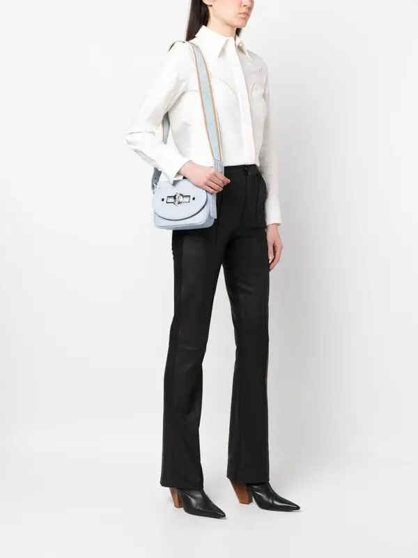 ZANELLATO Small Tina Daily Leather Shoulder Bag - Blue