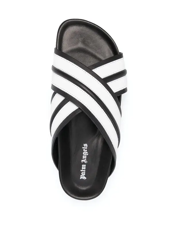 Palm Angels Track Criss-cross Slides