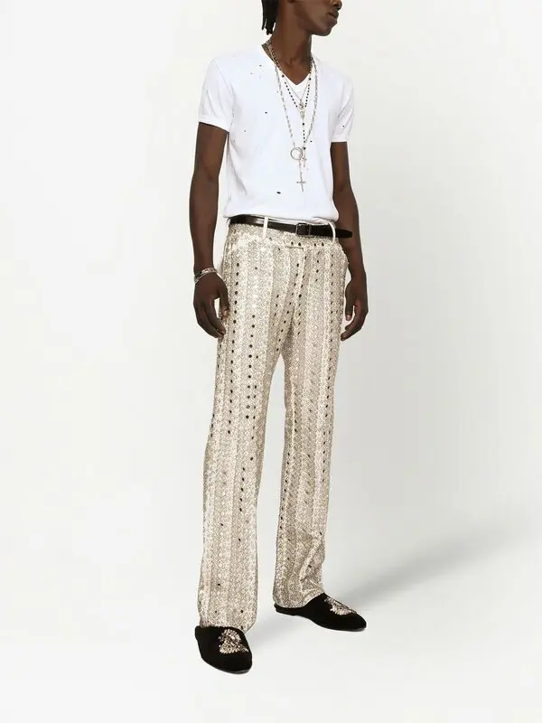 Dolce & Gabbana Embroidered Trousers