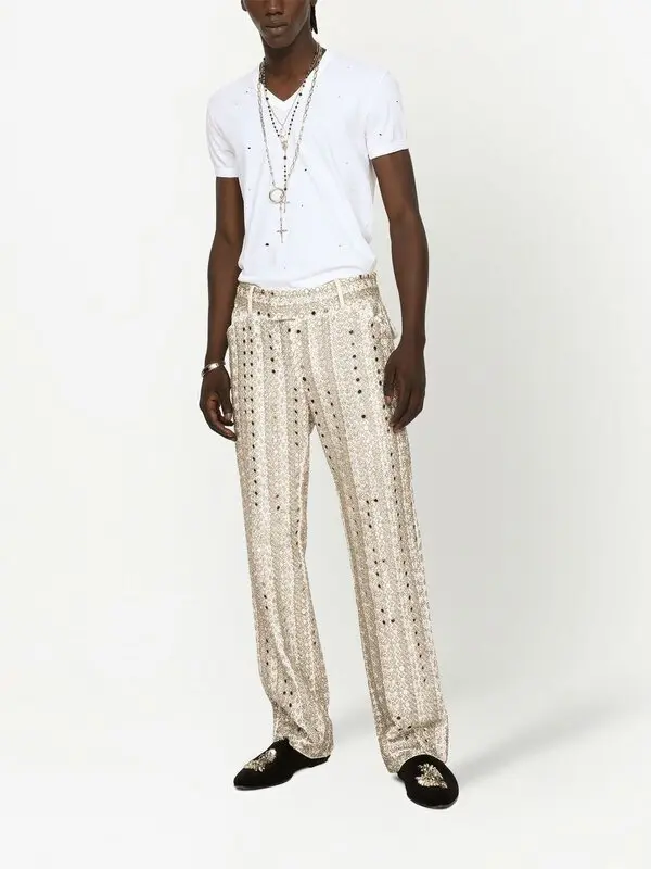 Dolce & Gabbana Embroidered Trousers