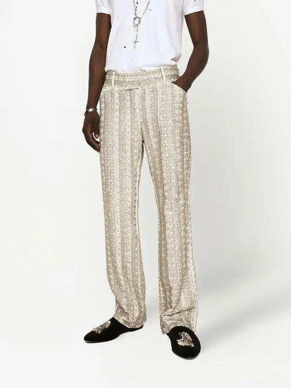Dolce & Gabbana Embroidered Trousers