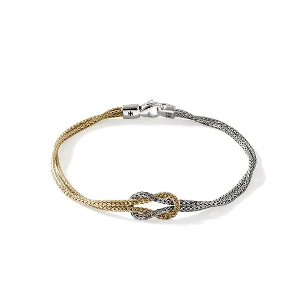 John Hardy Love Knot Bracelet, 3.6mm - Silver