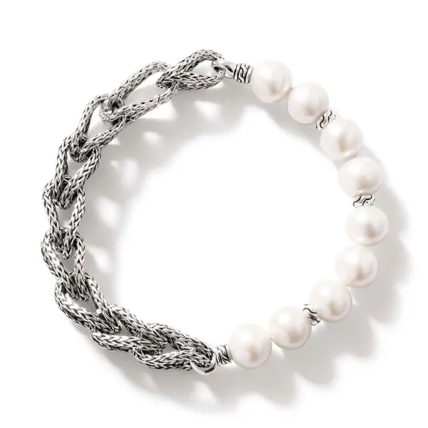 John Hardy Surf Bracelet With Pearls