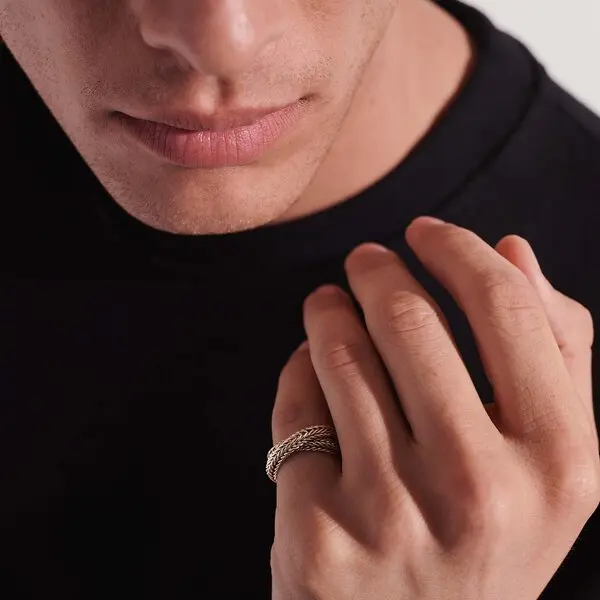John Hardy Icon Chevron Crossover Ring