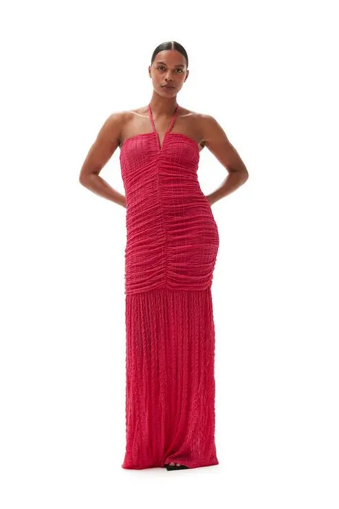 chinese dress ladies Black Lace Halter Maxi Dress – Selene Dress main image 1