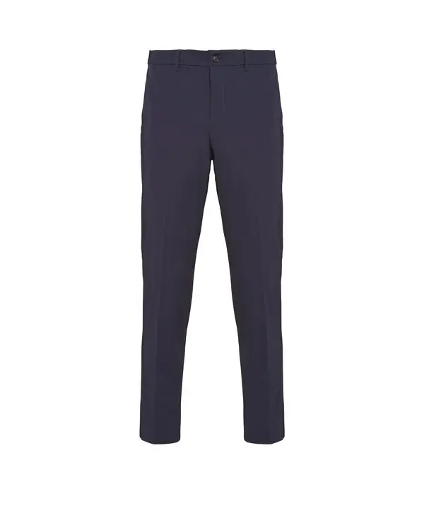 Prada Techno Stretch Slim Fit Pants - Blue