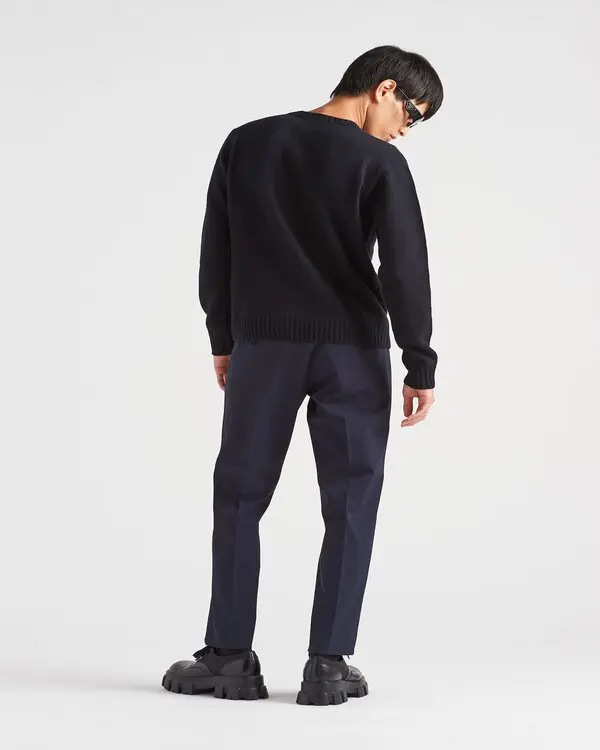 Prada Techno Stretch Slim Fit Pants - Blue