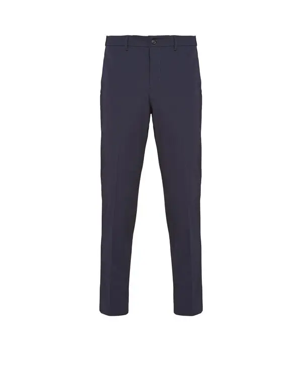 Prada Techno Stretch Slim Fit Pants - Blue