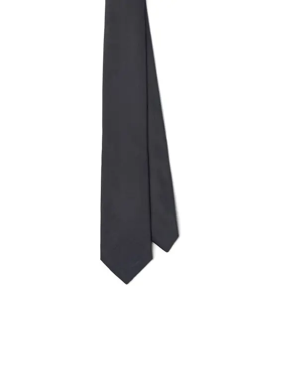 Prada Silk Neck Tie - Grey