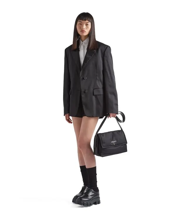 Prada Medium Padded Re-nylon Bag - Black