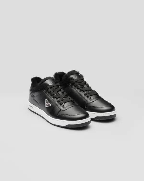 Prada Downtown Leather Sneakers
