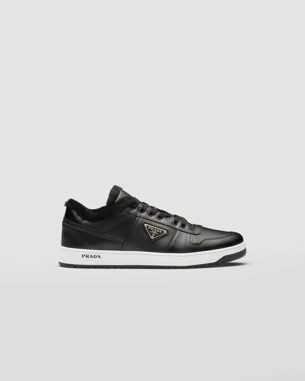 Prada Downtown Leather Sneakers