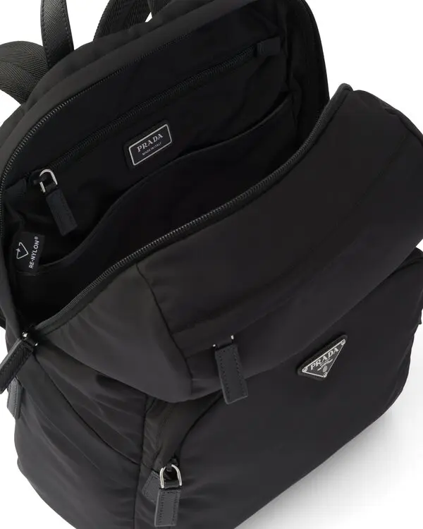 Prada Re-nylon And Saffiano Leather Backpack