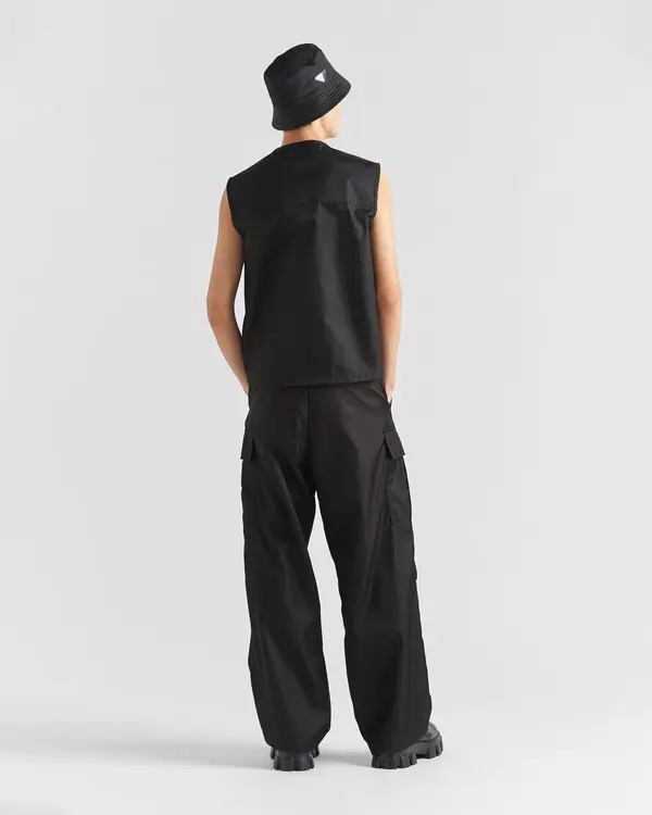 Prada 4-Pocket Re-Nylon Vest - Black | Editorialist