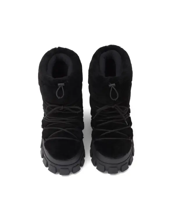Prada Shearling Après Ski Booties