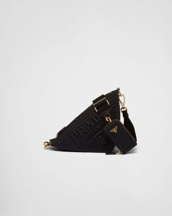 Prada Triangle Crochet Shoulder Bag