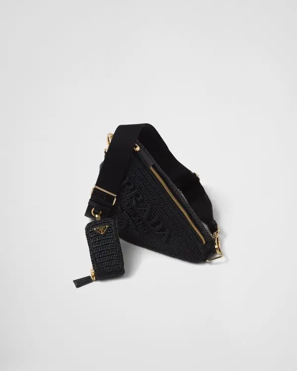 Prada Triangle Crochet Shoulder Bag