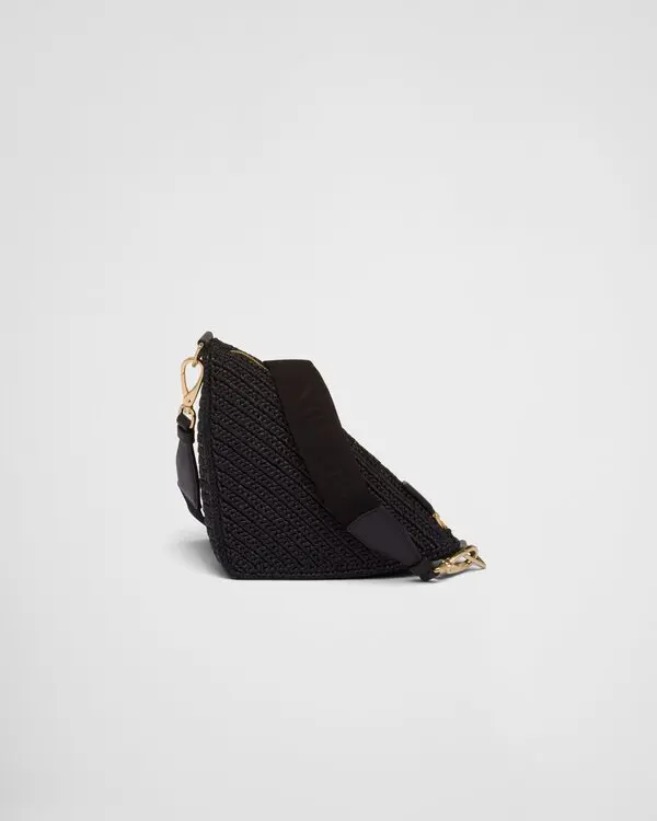 Prada Triangle Crochet Shoulder Bag