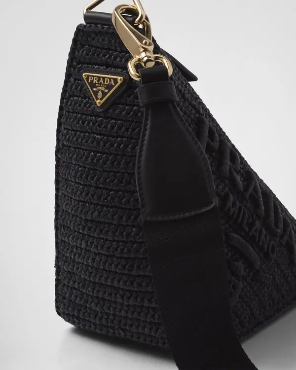 Prada Triangle Crochet Shoulder Bag