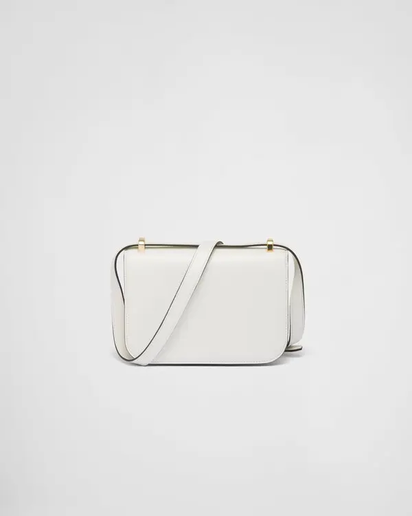 バッグ PRADA WHITE LEATHER SHOULDER HAND BAG Prada EmblèMe Leather Shoulder Bag - White | Editorialist