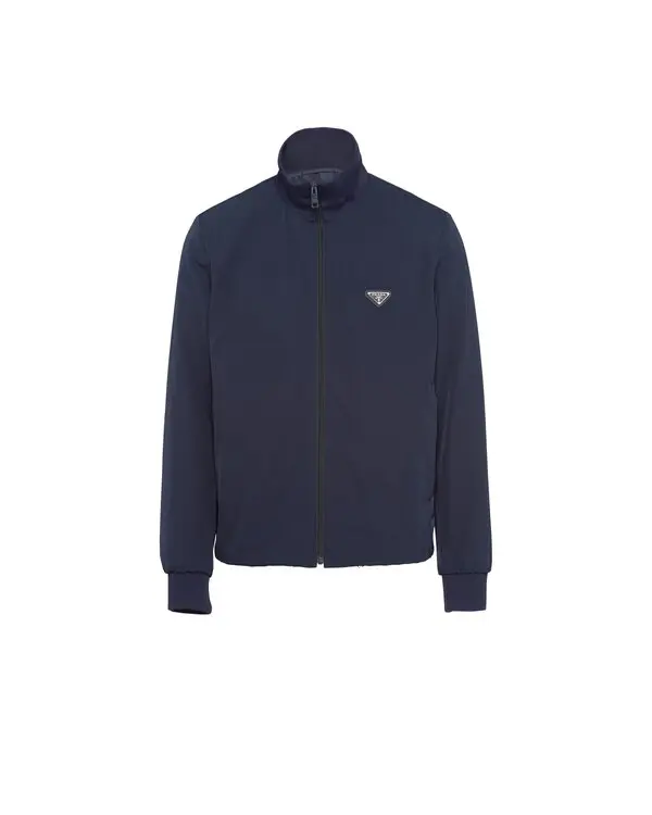 Prada Stretch Technical Fabric Zipper Sweatshirt