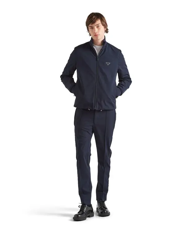 Prada Stretch Technical Fabric Zipper Sweatshirt
