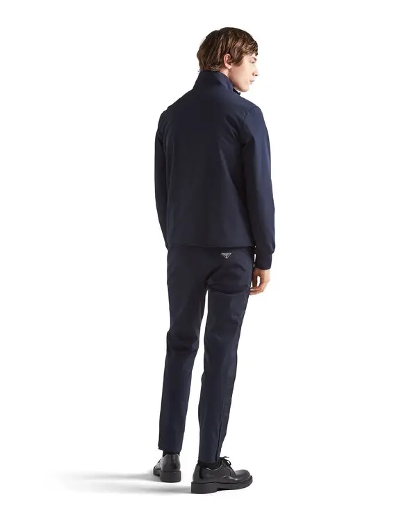 Prada Stretch Technical Fabric Zipper Sweatshirt