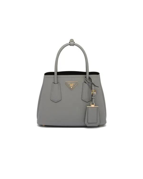 Prada Saffiano Leather Handbag - Grey