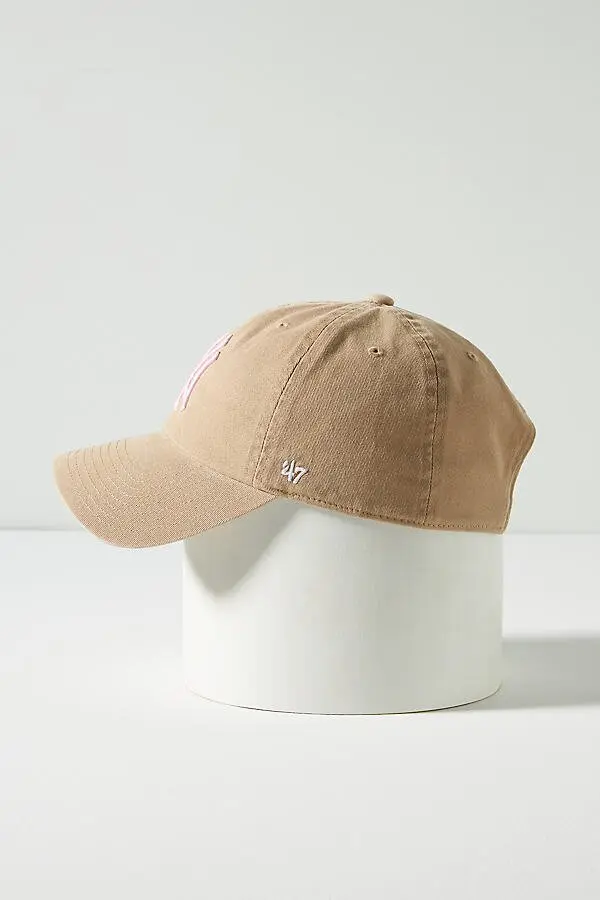 '47 New York Yankees Cap By - Khaki/pink