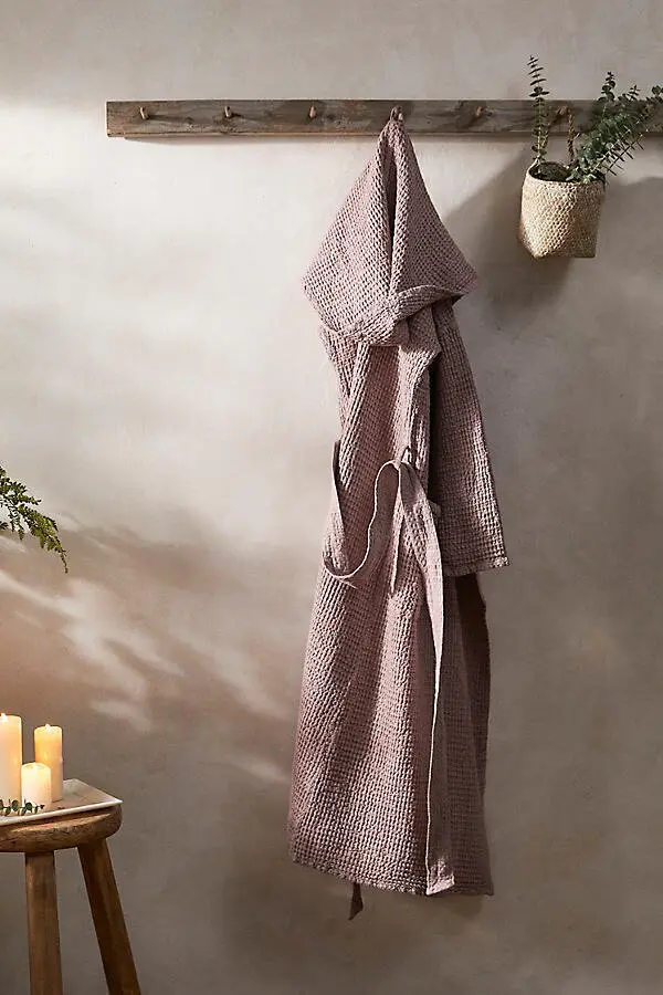 MAGICLINEN Waffle Weave Robe - Rose