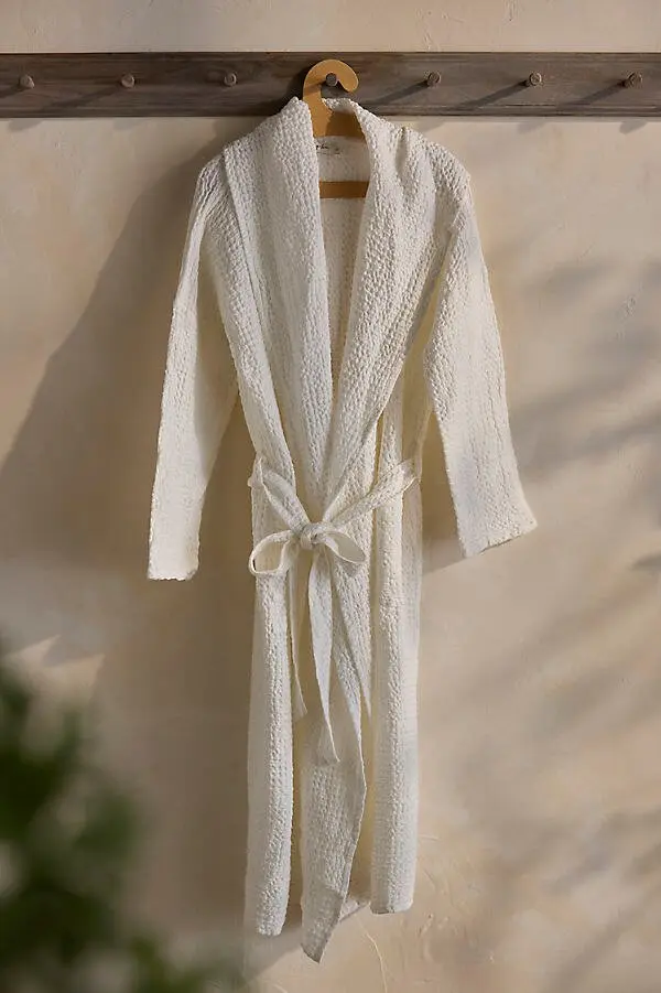 MAGICLINEN Waffle Weave Robe - White