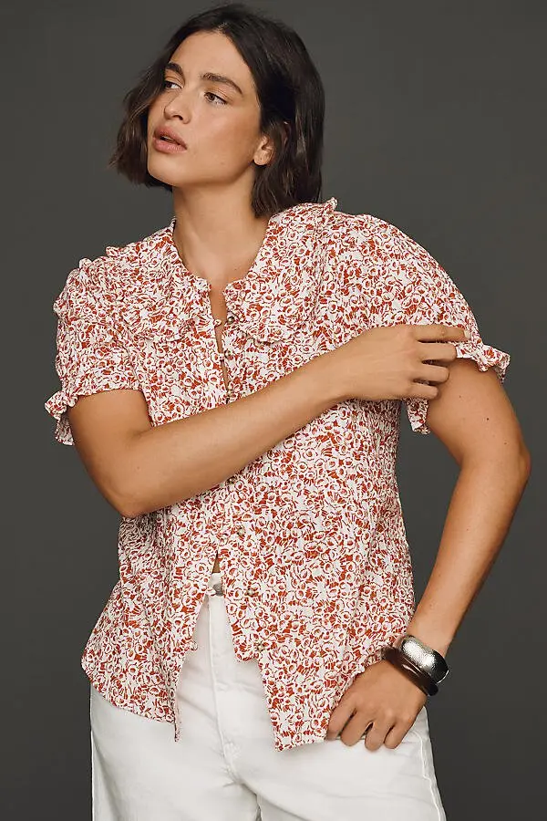 PILCRO Keira Blouse - Red