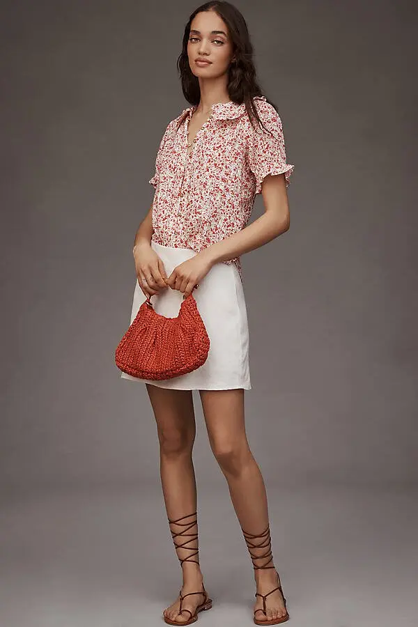 PILCRO Keira Blouse - Red