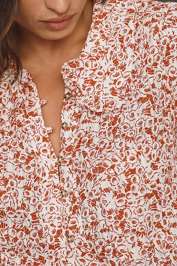 PILCRO Keira Blouse - Red