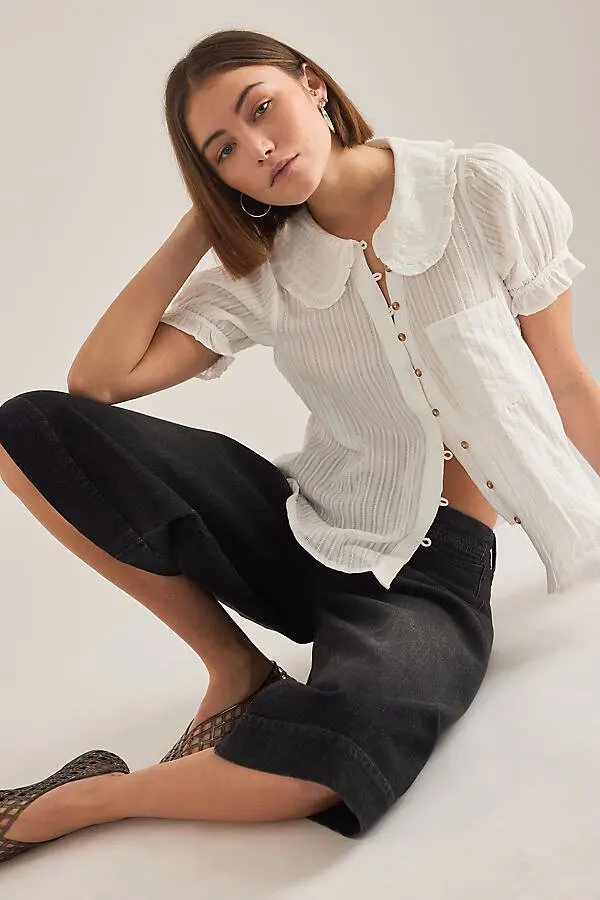PILCRO Keira Blouse - White